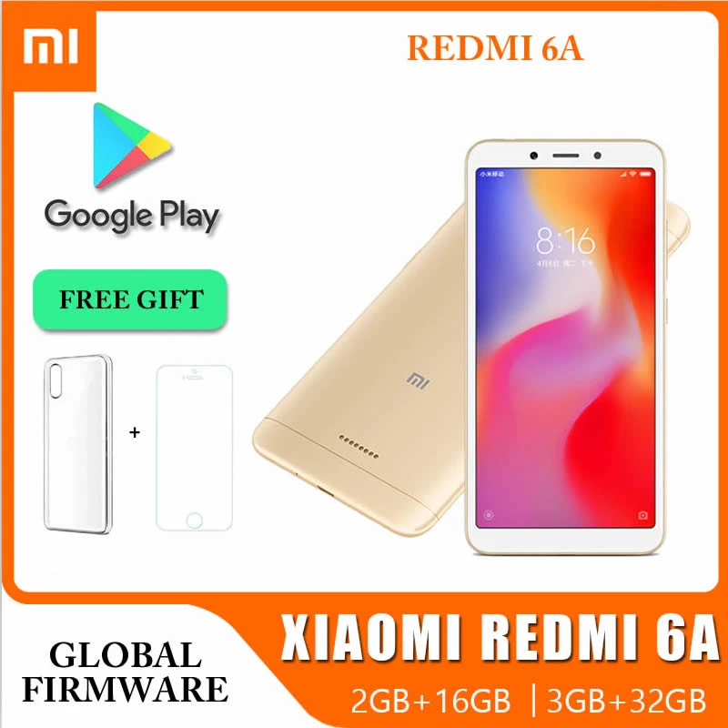 Xiaomi Redmi 6A Smartphone, 3 GB, 32GB, Desbloqueado, Android, Google Play, Telemóveis, Global ...