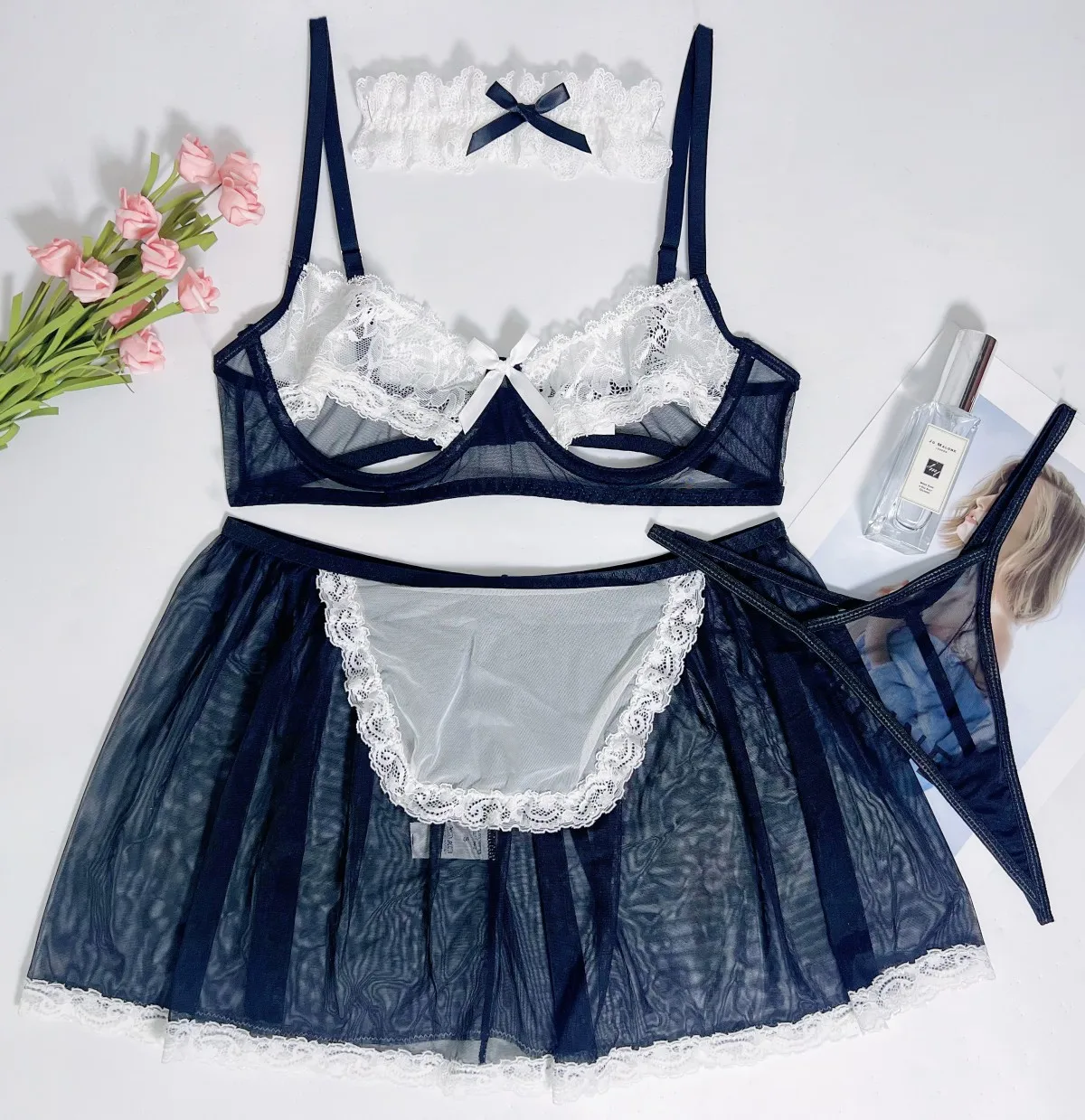 Yes Sir - Maid Costume Lingerie - Shiny Fashion | LALE LOOK