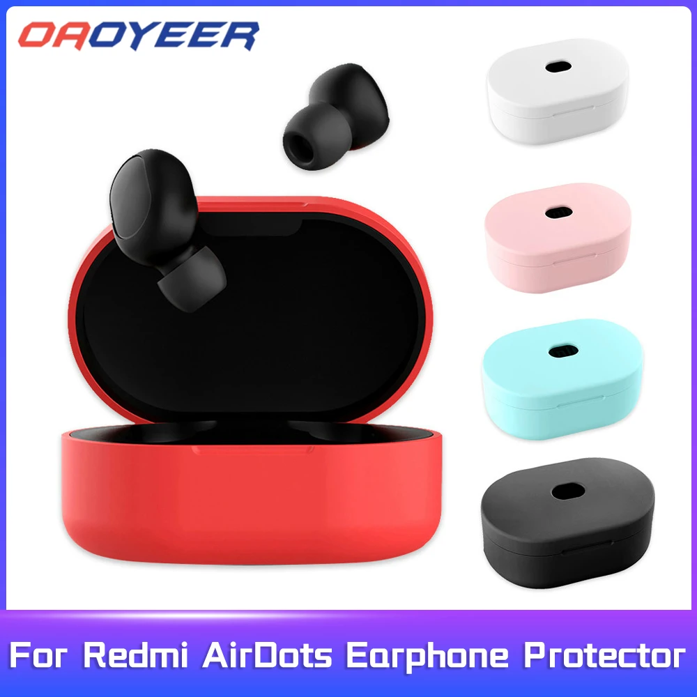 Silicone Earphone Case for Redmi AirDots TWS Bluetooth Earphone Case ...