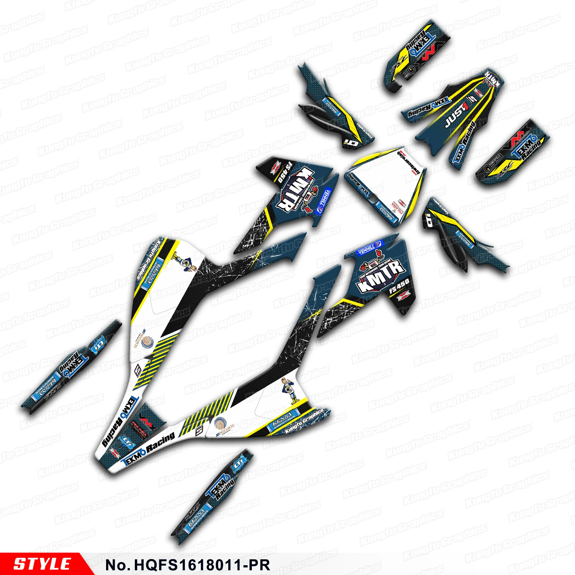 Motorstickers-Skin-Graphics-Voor-Husqvarna-Fs450-Te150-Te250-Te300-Fe ...