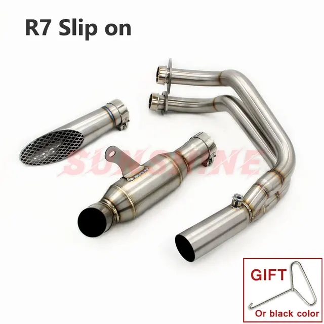 For Yamaha R7 Exhaust Motorcycle Full Systems Motorcross Modified Front ...