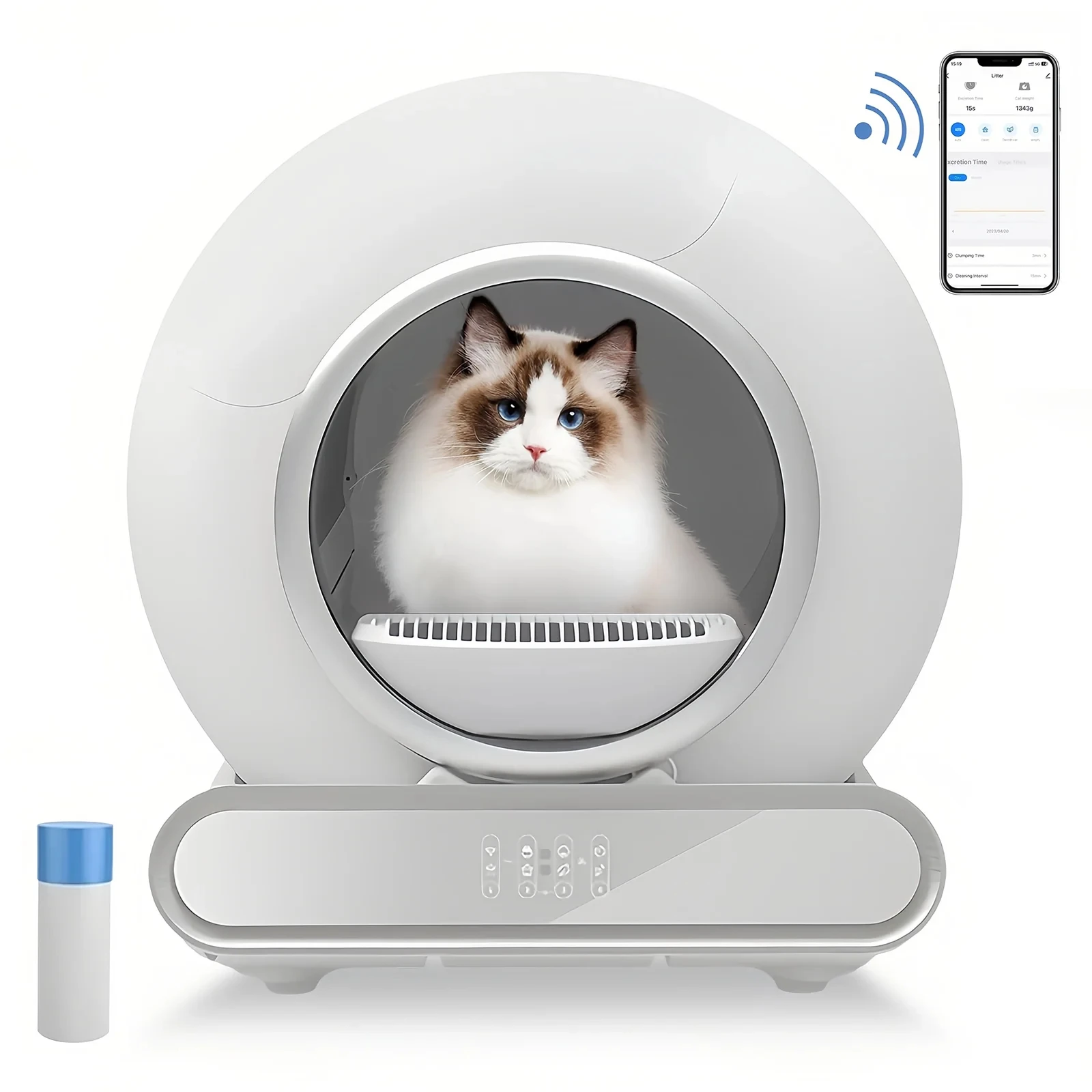 Smart-Cat-Litter-Box-Self-Cleaning-Cat-Litter-Box-Xsecure-Odor-Removal ...