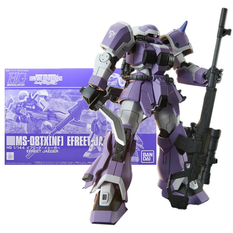 Bandai ของแท้ Gundam ชุดรูป Hg 1/144 Efreet Jaeger คอลเลกชัน Gunpla อะ ...
