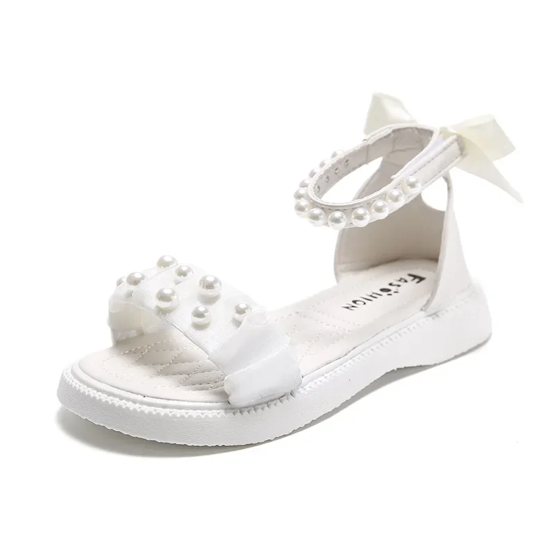 Girl Princess Dress Sandals Summer Chic Bowtie Children Causal Roman ...