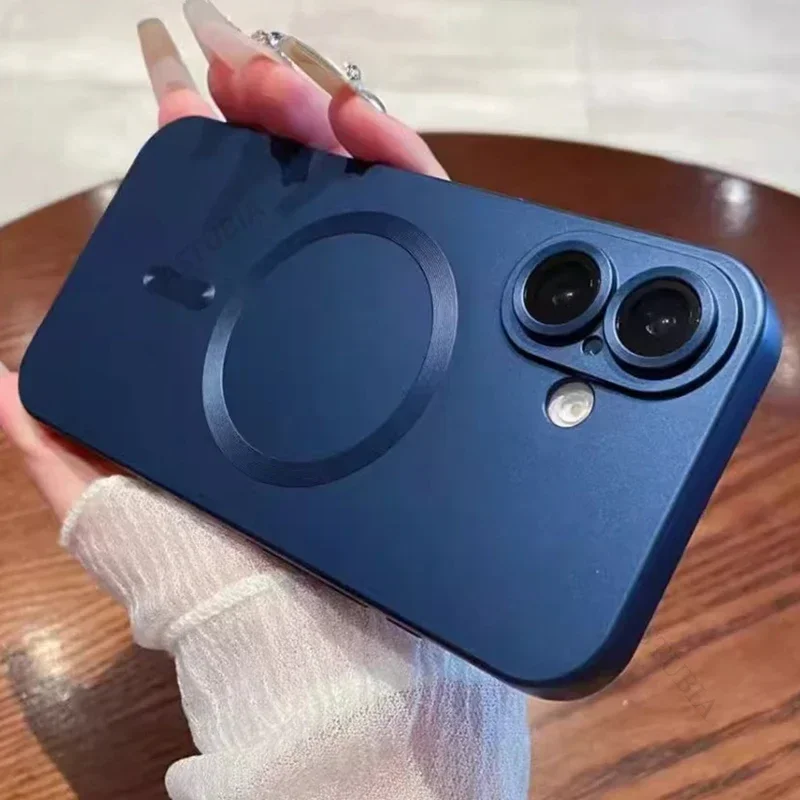 Luxury-Matte-For-Magsafe-Lens-Protect-Case-For-iPhone-16-15-14-Plus-11 ...