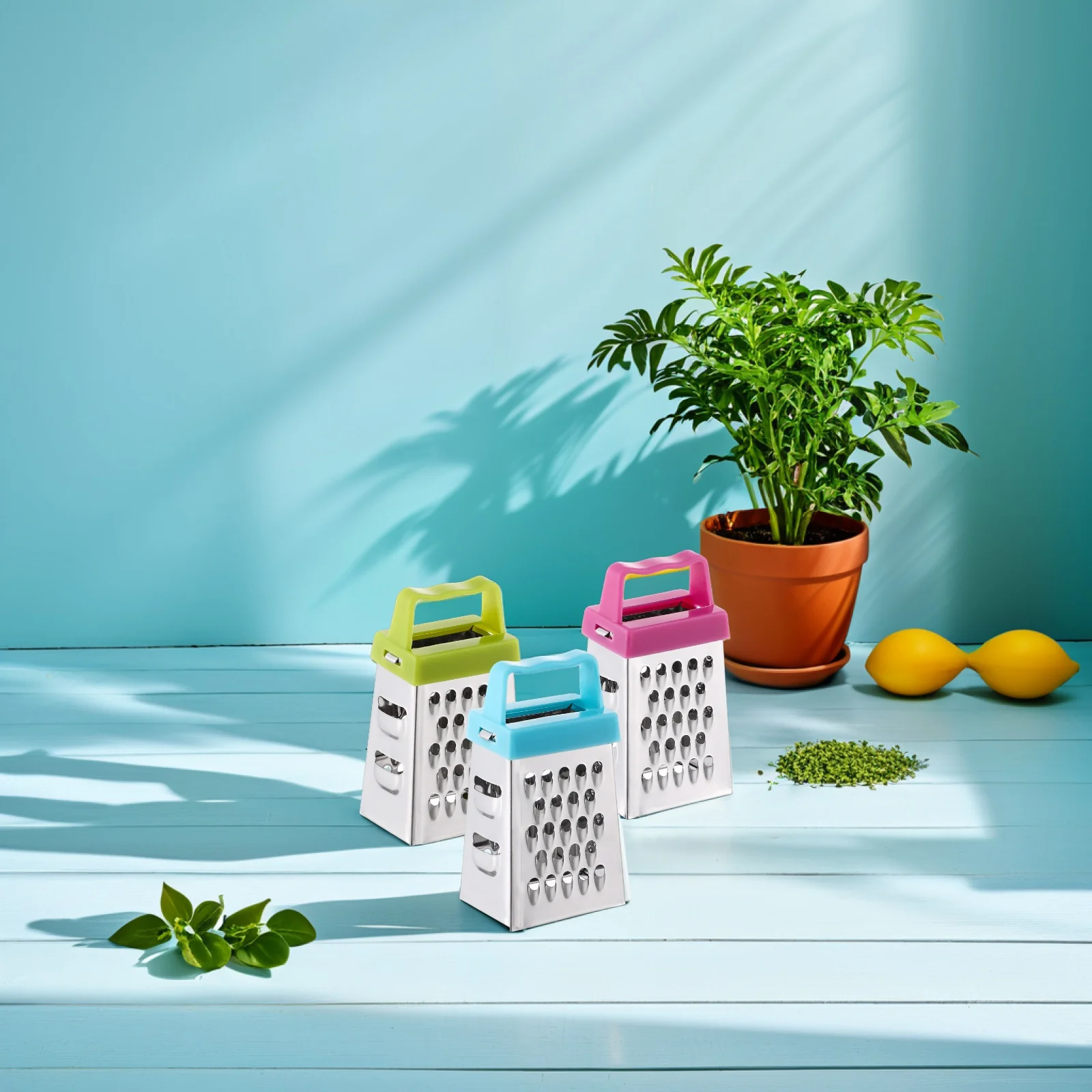 3Pcs Mini Cheese Graters Stainless Steel Vegetable Graters Box Handheld ...
