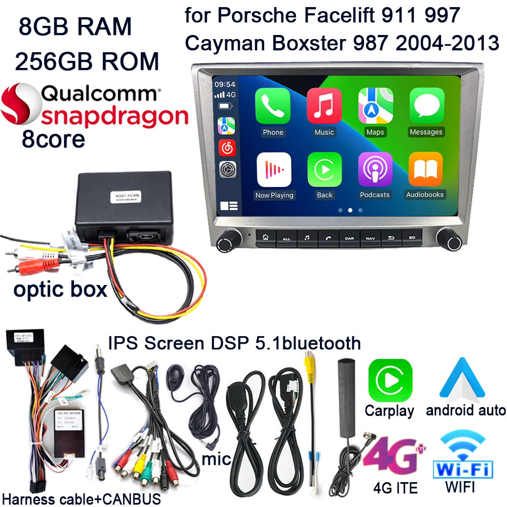 Car-Head-Unit-media-GPS-auto-Radio-Stereo-For-Porsche-911-997-987 ...