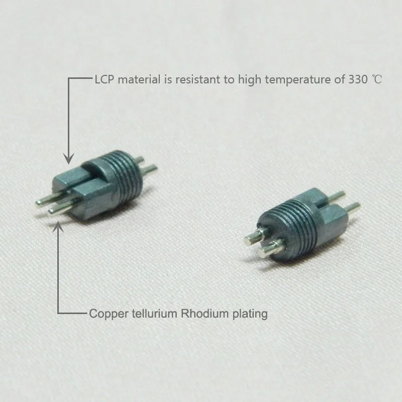 5-10-Pairs-0-78mm-Pin-Copper-Tellurium-Gold-Rhodium-Plated-LCP ...