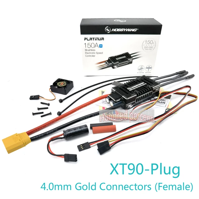 Hobbywing Platinum HV 150A V5 3-8S Switchable 5-8V/10A BEC Brushless ...