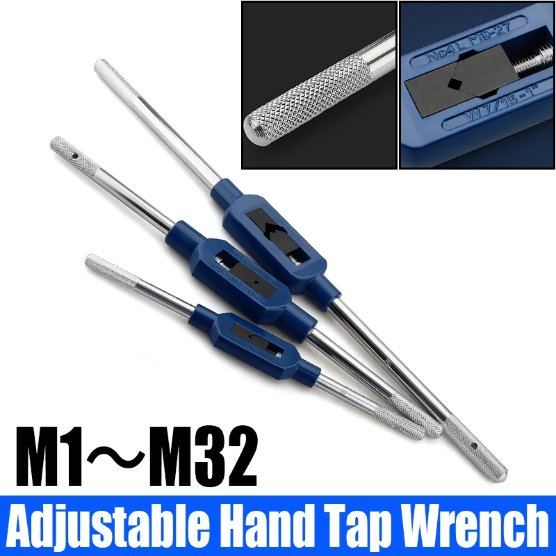 1PCS-M1-M32-Adjustable-Hand-Tap-Wrench-Holder-High-Strength-Zinc-Alloy ...