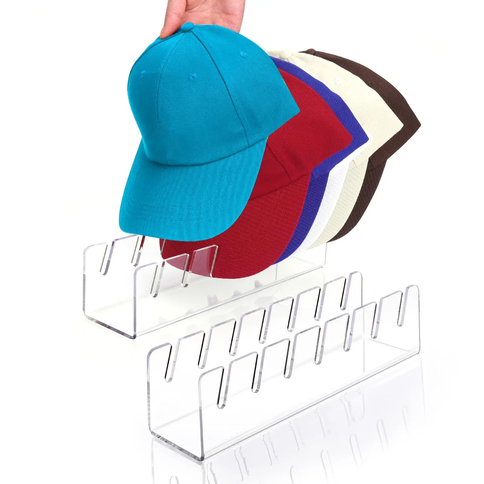 Baseball-Cap-Hat-Rack-Can-Hold-14-Baseball-Caps-No-Need-To-Install ...