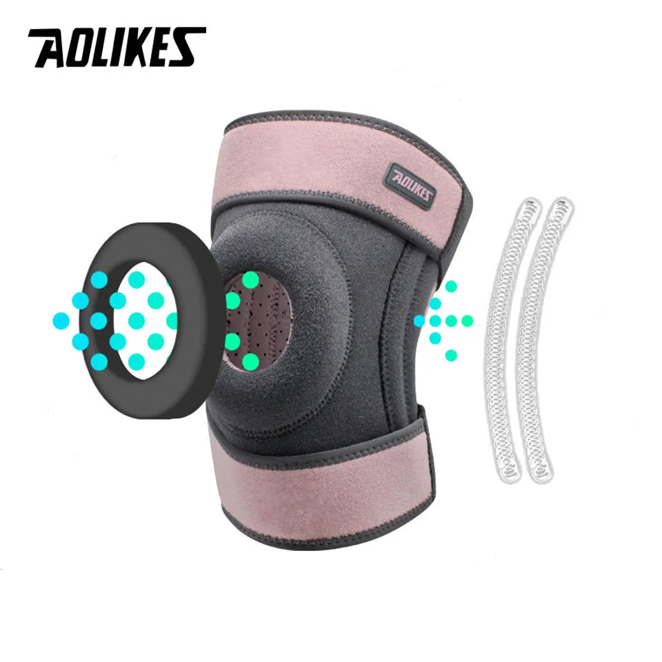 AOLIKES-rodilleras-deportivas-de-cuatro-resortes-transpirable-con ...