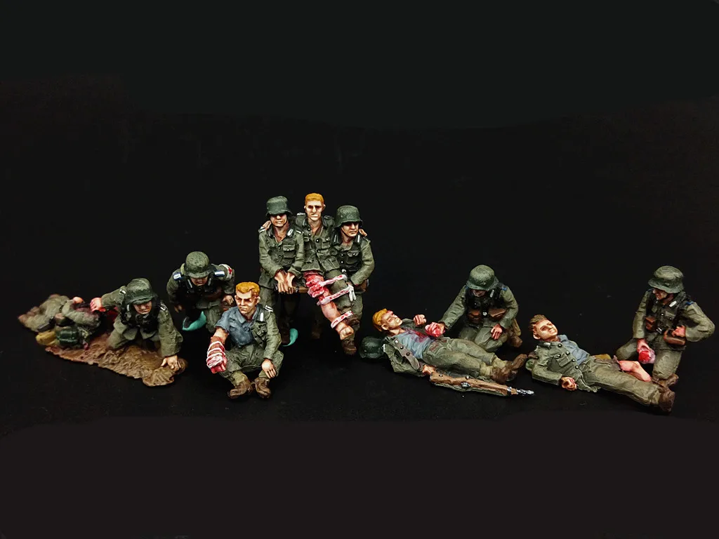 1/72 Resin Die-Cast Character Model GKMedical Soldiers Rescue Soldiers ...