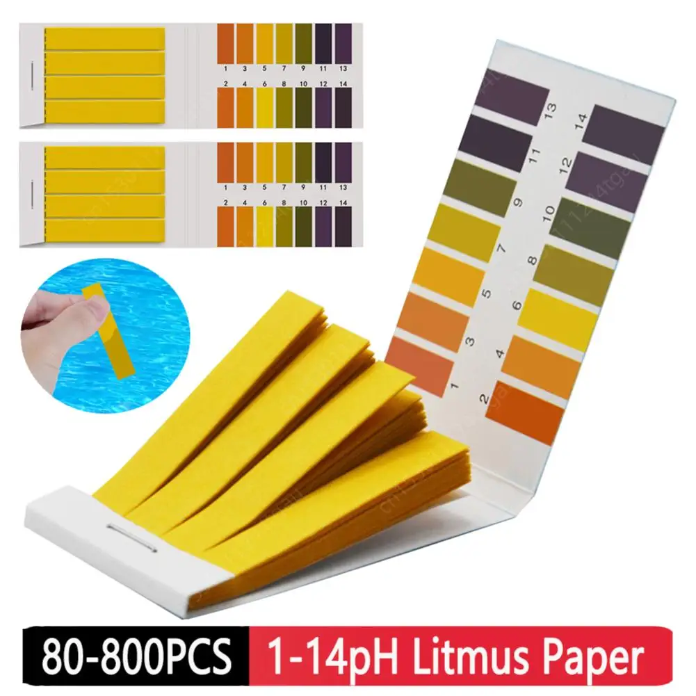 80-800-Pcs-PH-Indicator-Test-Strips-Professional-1-14-pH-Litmus-Paper ...
