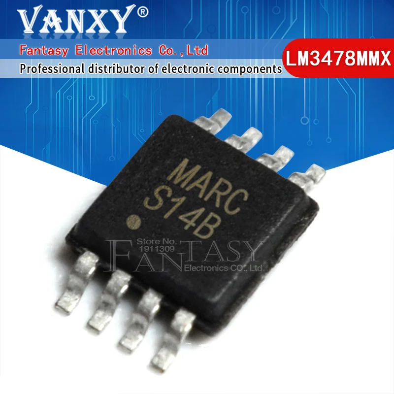 5pcs LM3478MMX MSOP-8 LM3478MM LM3478 S14B LM4808MM LM4809MM LM4871MM ...