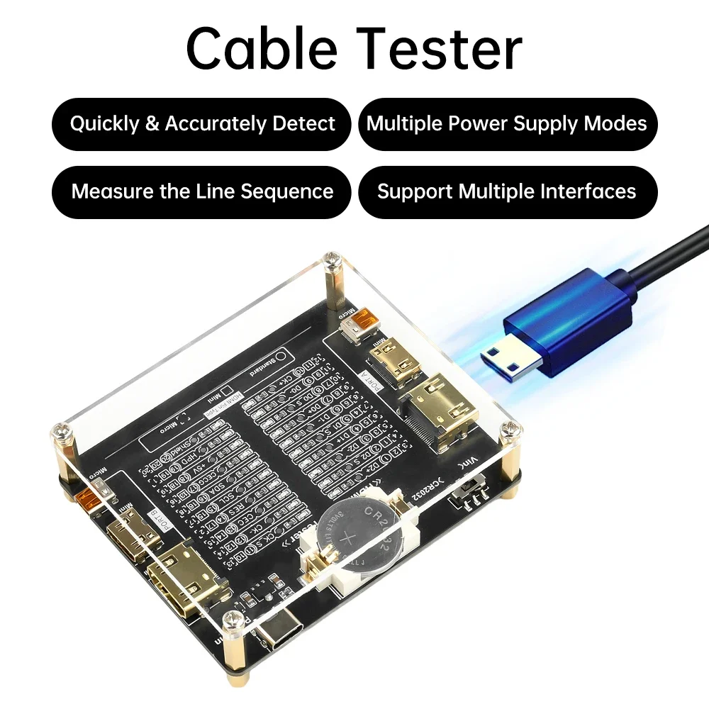 USB Data Line Detection Board Cable Tester for Standard Micro A-type B ...
