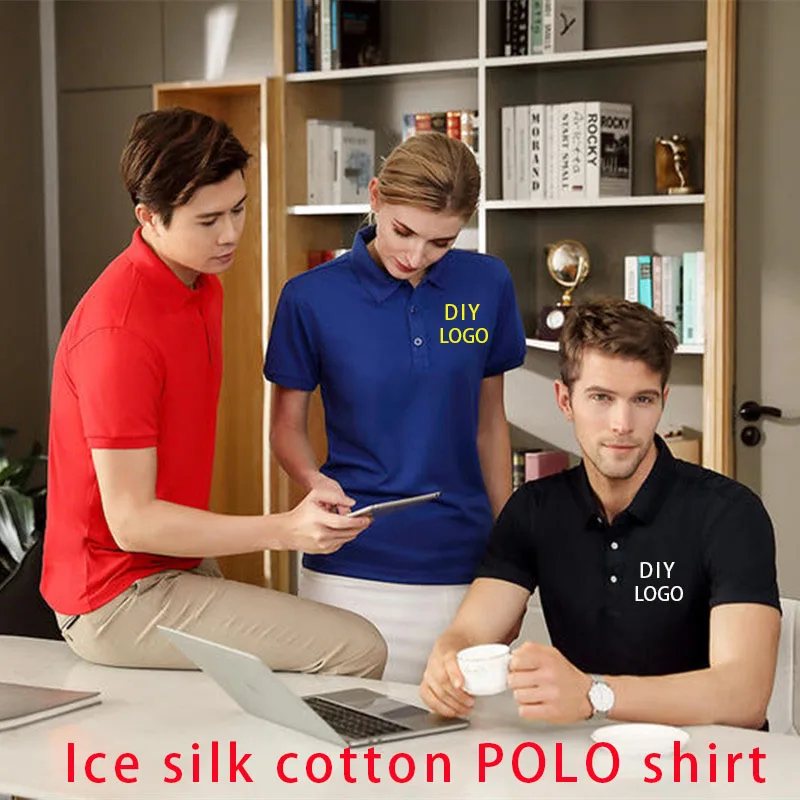 Ice-silk-cool-work-clothes-customized-polo-shirt-T-shirt-Customized ...
