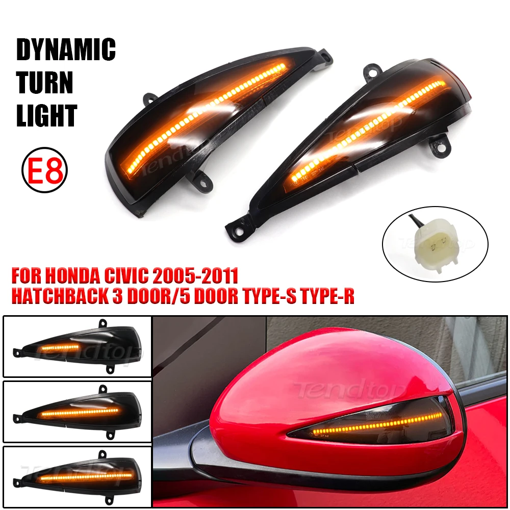 2Pcs-Dynamic-Blinker-LED-Turn-Signal-Repeater-Mirror-Flasher-For-Honda ...