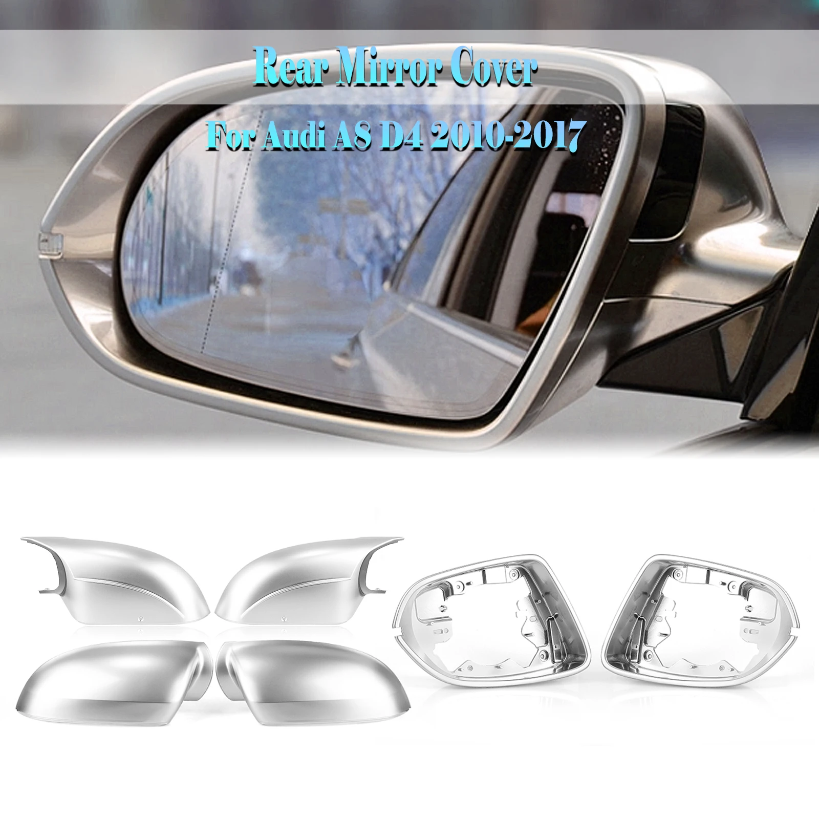 For-Audi-A8-D4-2010-2011-2012-2013-2014-2015-2016-2017-Rear-View-Mirror ...