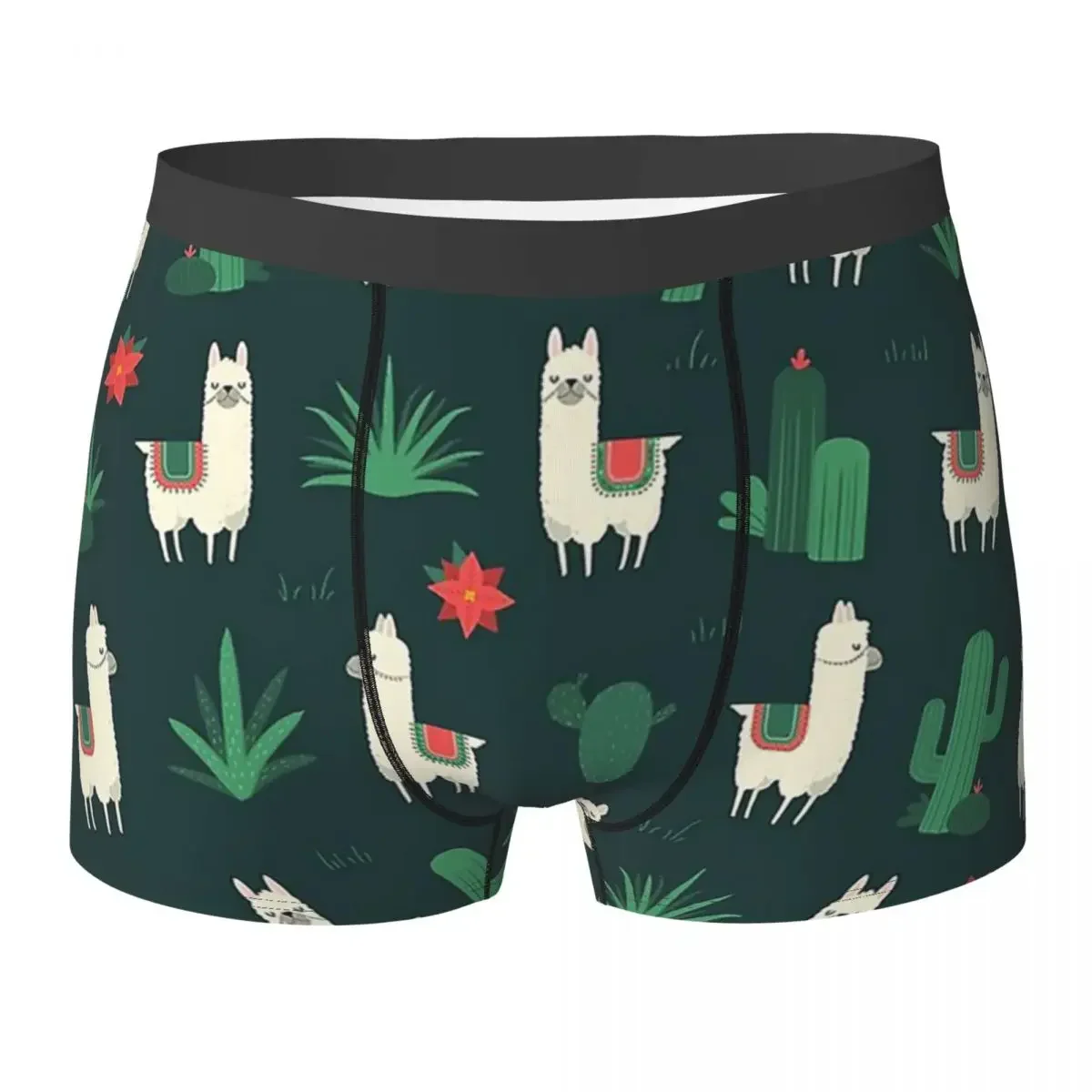 Boxer-Underpants-Shorts-Fleece-Navidad-Cactus-Panties-Men-s-Soft ...