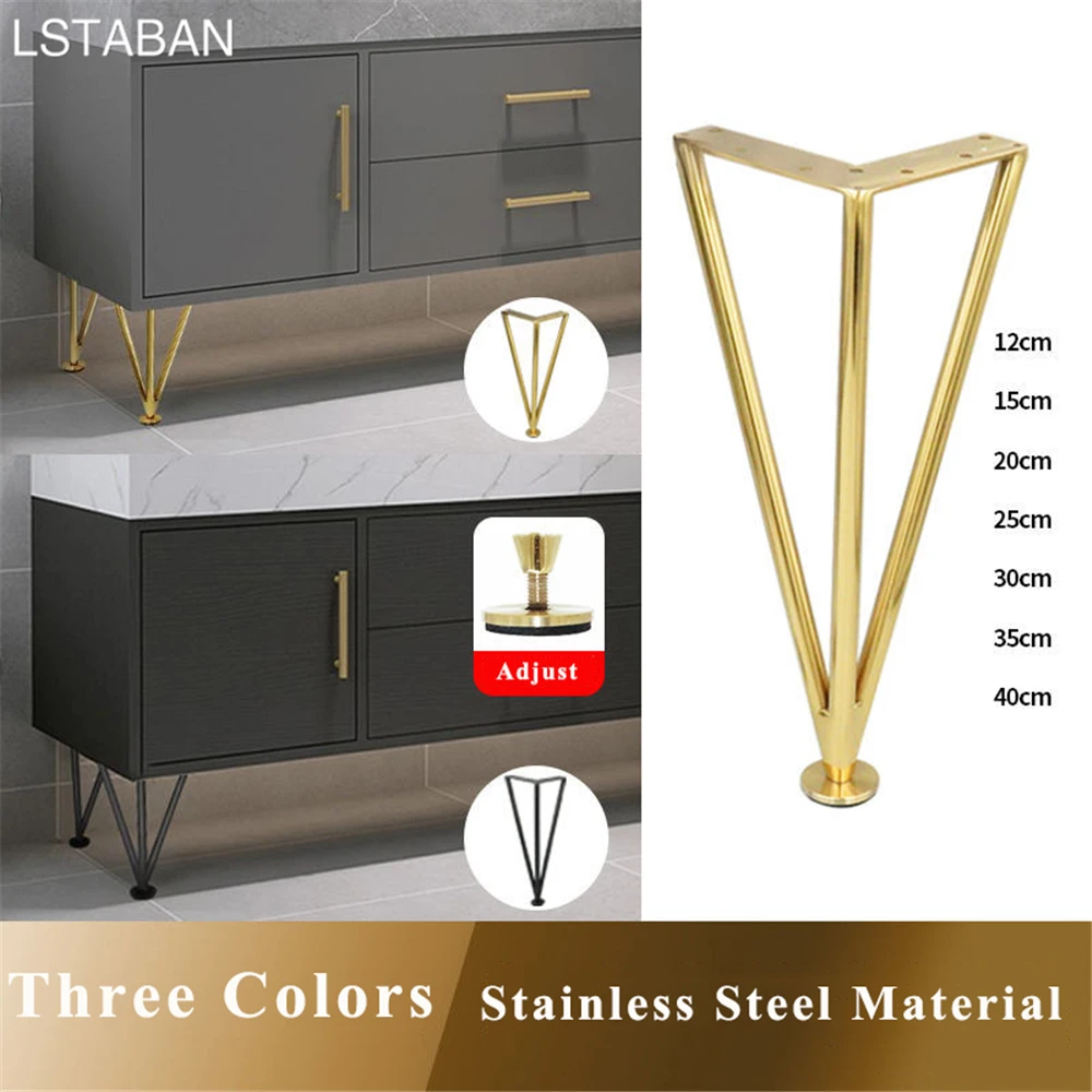 Thickened-Stainless-Steel-Furniture-Feet-Bathroom-Cabinet-Foot-Coffee ...