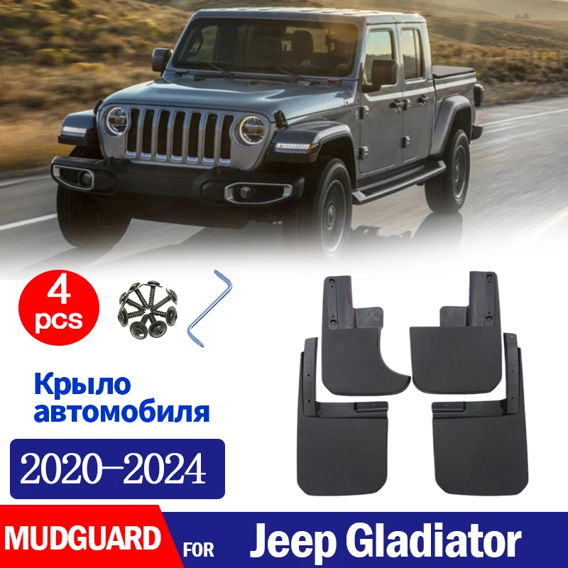 FOR-Jeep-Gladiator-2020-2021-2022-2023-2024-Mudguard-Fender-Mud-Flaps ...