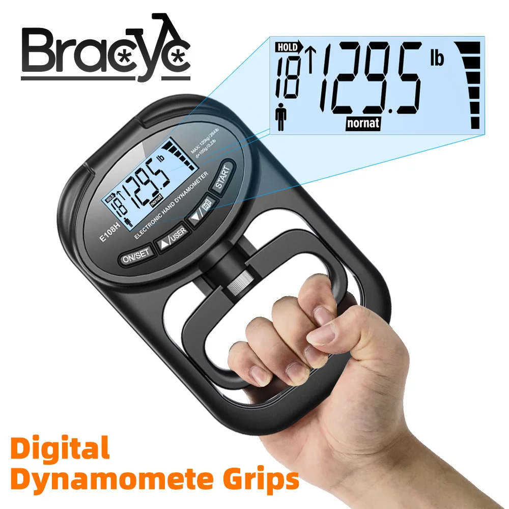 265-Lbs-Digital-Hand-Dynamometer-Grips-Strength-Trainer-Electronic ...