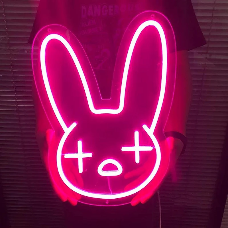 Bad Bunny Neon Signs | Bad Bunny Neon Light | Bad Bunny Room Decor ...
