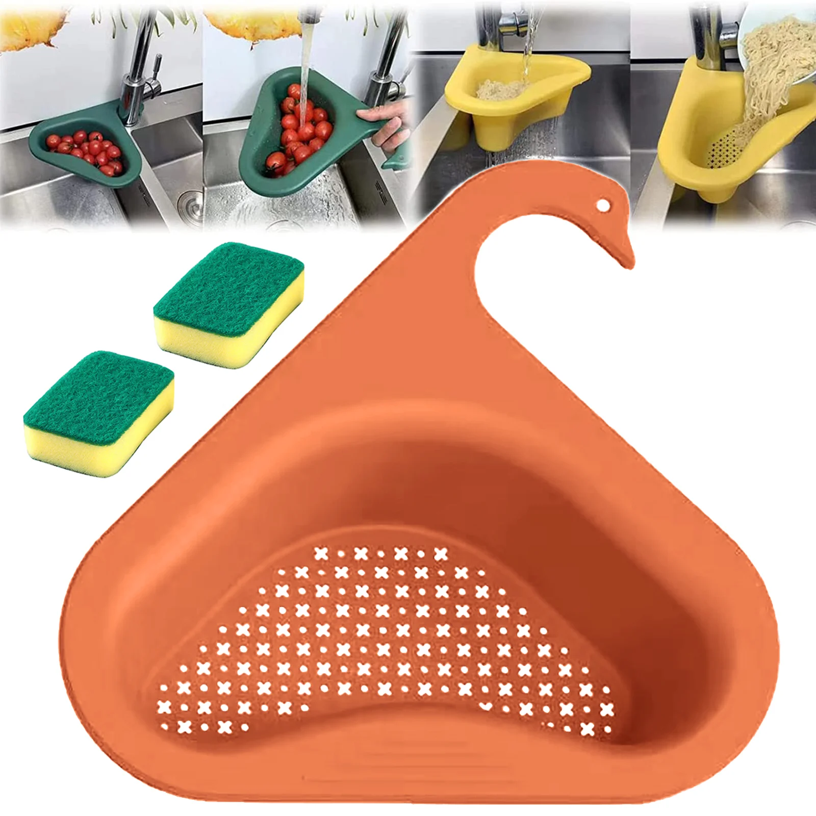 Kitchen Leftover Sink Strainer Sink Swan Drain Basket General Fruit and ...