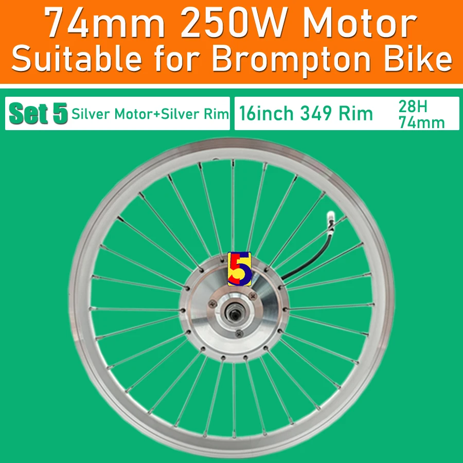 Elektrikli-Brompton-bisiklet-motoru-i-in-uygun-36V-48V-250W-74mm-Motor ...