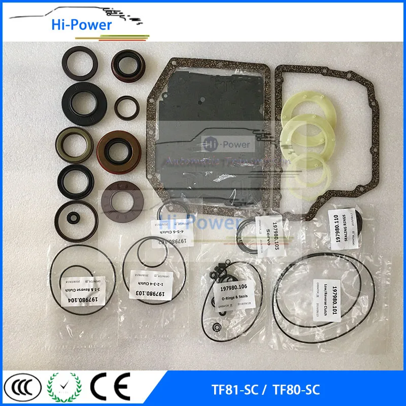 TF-80SC TF-81SC Auto Transmission Overhaul Repair Kit Oil Sealing Rings Gaskets For Volvo Mazda ...
