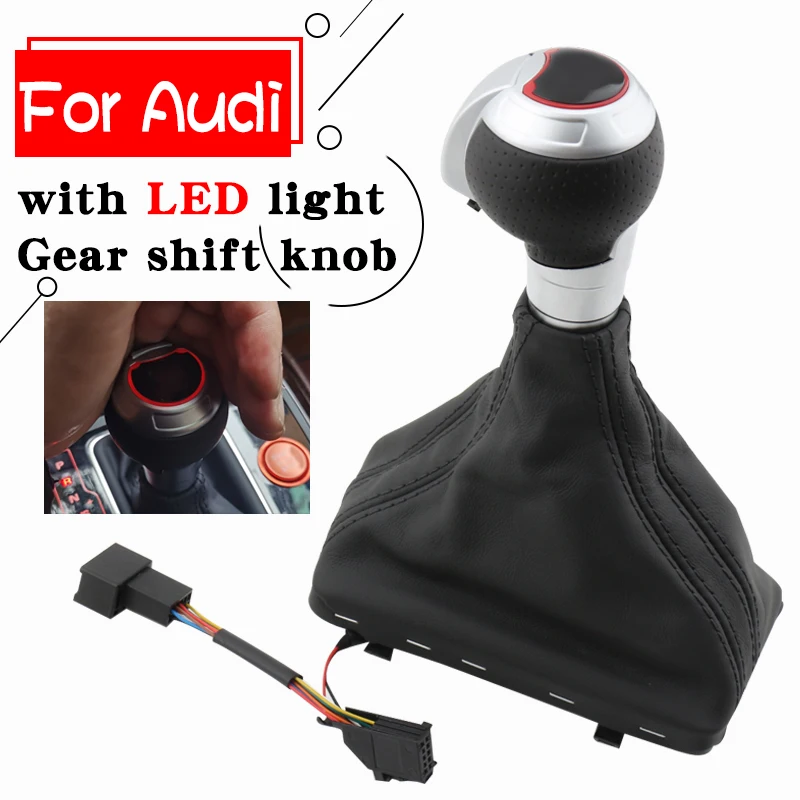 Gearbox Handle For Audi Gear a3 8p Car Accessories a6 c7 Led Luminous ...