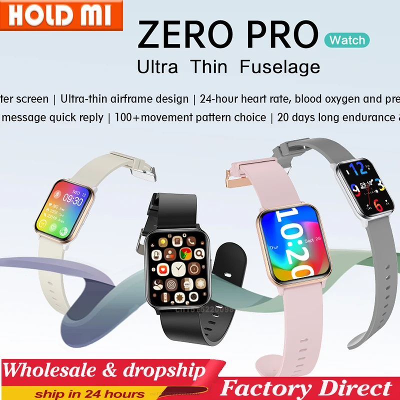 ZERO-Pro-Smart-Watch-Men-Ultra-Thin-1-91-Inch-Heart-Rate-Monitor ...