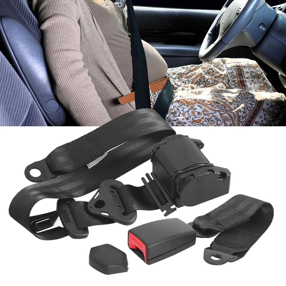 Universal-Car-Seat-Belt-Adjustable-Safety-Belt-Retractable-3-Point-Seat ...
