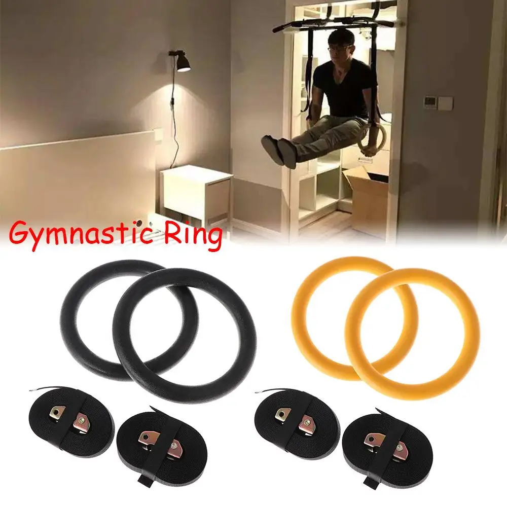 Engage-Muscles-Birch-Gym-Workout-Sport-Exercise-Wooden-Gymnastic-Rings ...