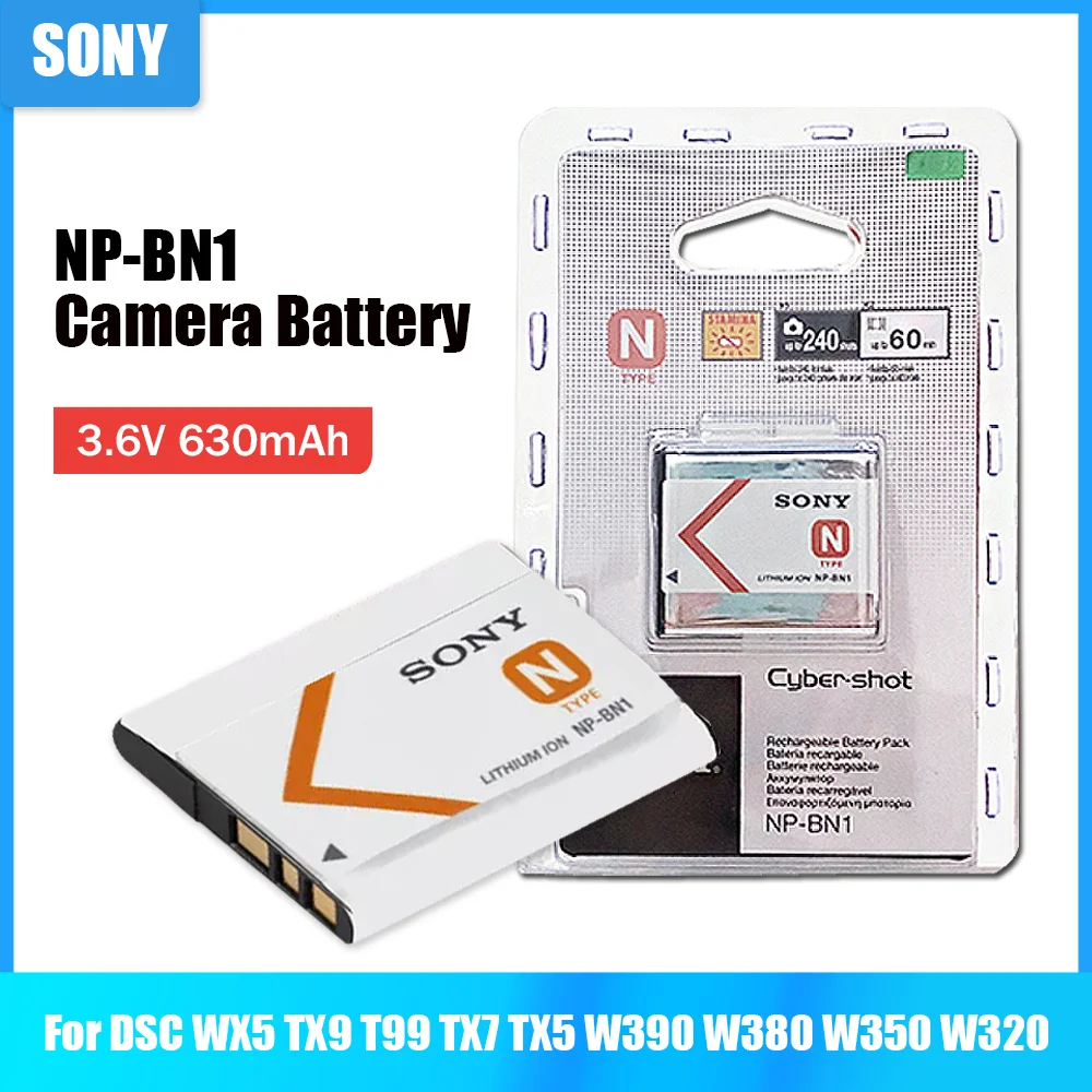 Original da Sony NP NP BN1 BN1 3.6V Bateria De Lítio Recarregável Para DSC WX5 TX9 T99 TX7 TX5 ...