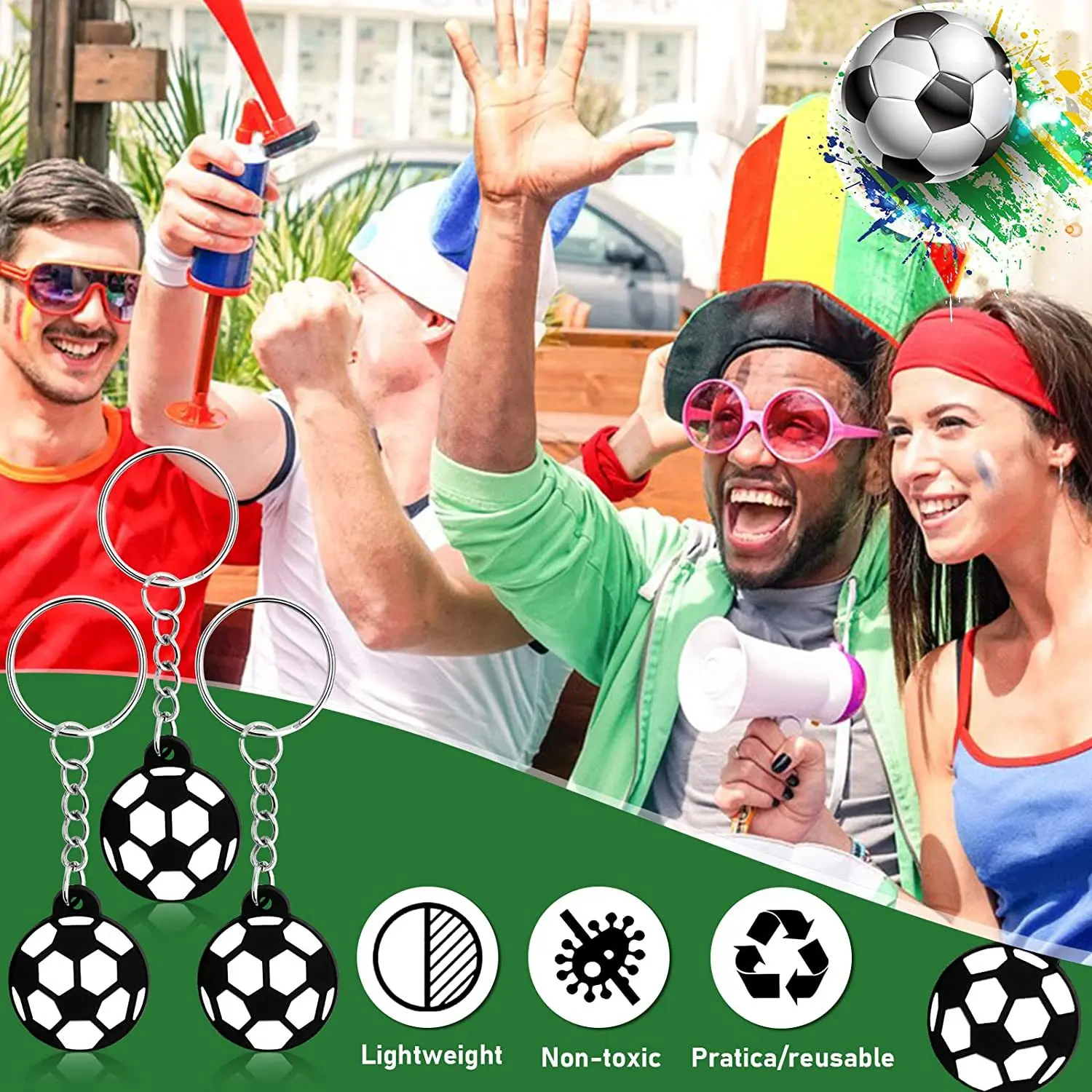 1PCS-PVC-Keychain-for-Car-Key-Sports-Series-Basketball-Football ...