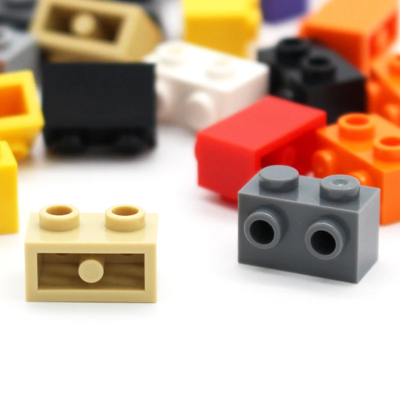 120PCS-MOC-Brick-11211-Modified-1x2-with-Studs-on-Side-DIY-Assembles ...