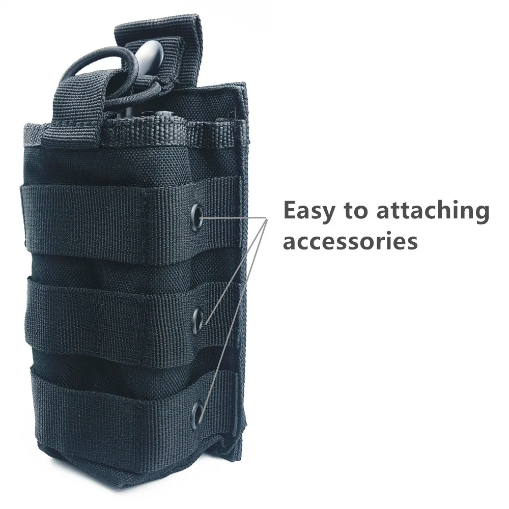 Tactical Universal Radio Holster Pouch Holder, Military Molle Radio ...