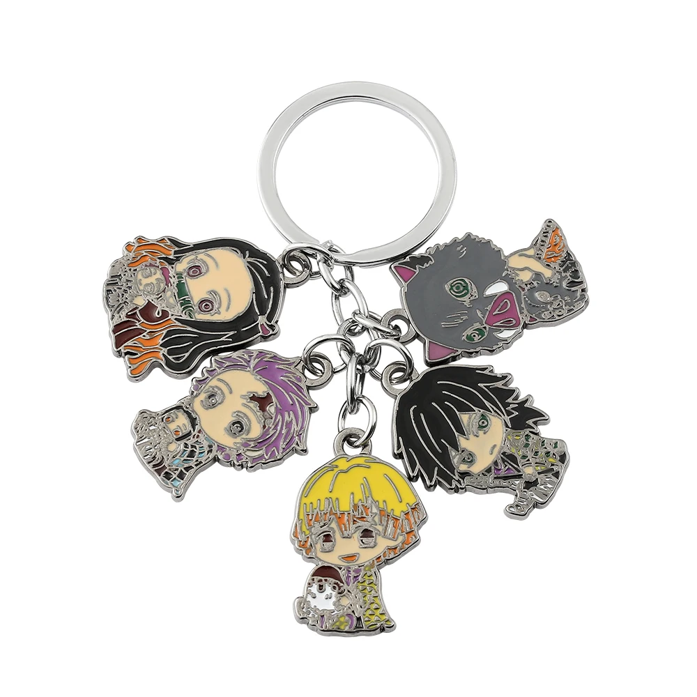 Anime-Demon-Slayer-Keychain-Hashibira-Inosuke-Kamado-Nezuko-Cute-Metal ...