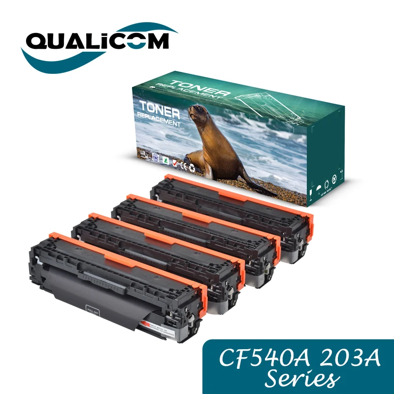 1SET-4pcs-Compatible-203A-CF540-With-Chip-Toner-Cartridges-for-HP-Color ...