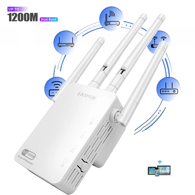 EATPOW-1200Mbps-Dual-Band-2-4G-5GHz-WiFi-Extender-WiFi-Repeater-Powerful-Wireless-Router-AP ...