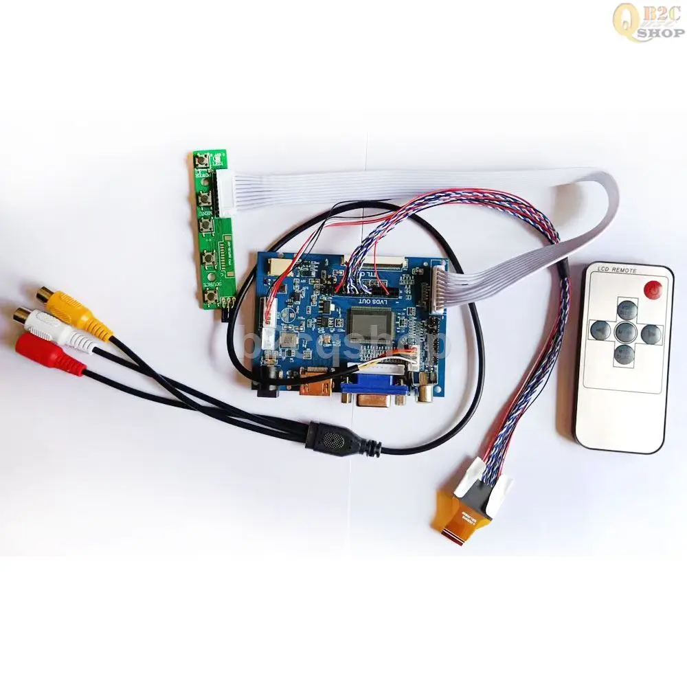 LCD controller board driver kit 39Pin FPC cable for 7 inch 1280X800 ...