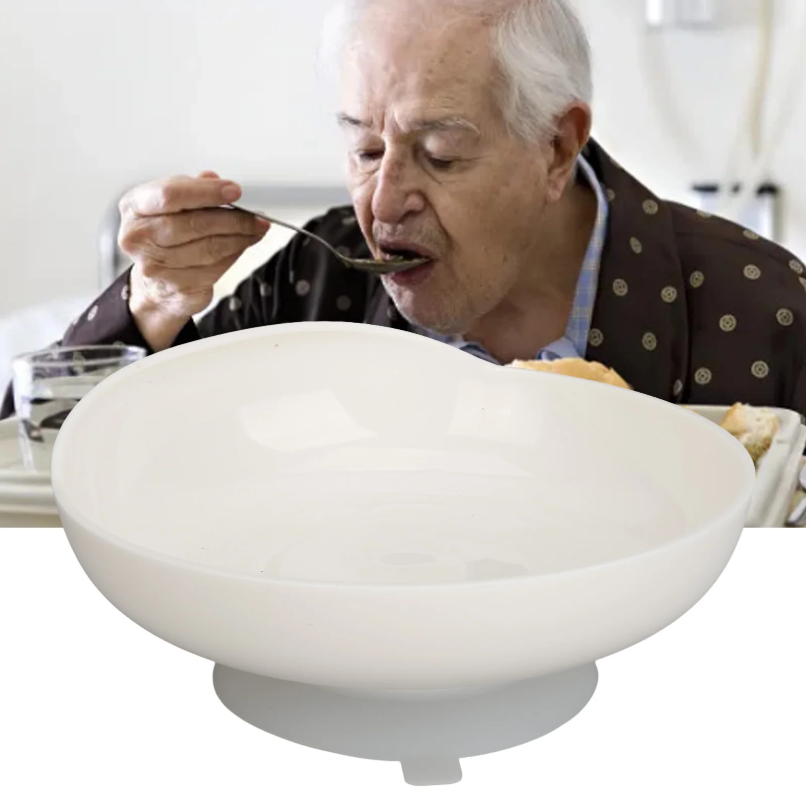 Self-Feeding-Adaptive-Bowl-Spill-Proof-Scoop-Plate-Easy-To-Clean-High ...