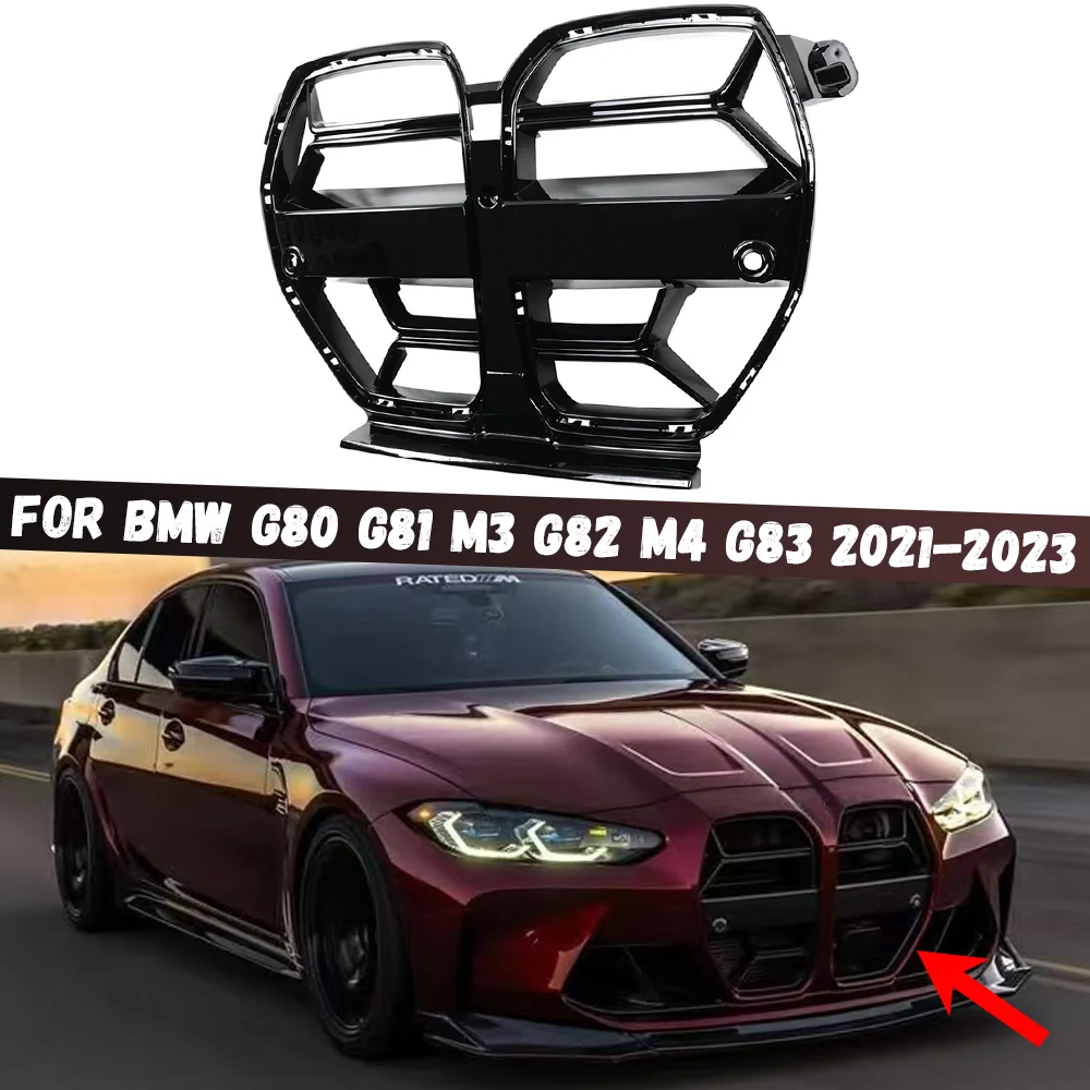 Car Front Bumper Grille For BMW G80 G81 M3 G82 M4 G83 2021 2022 2023 ...