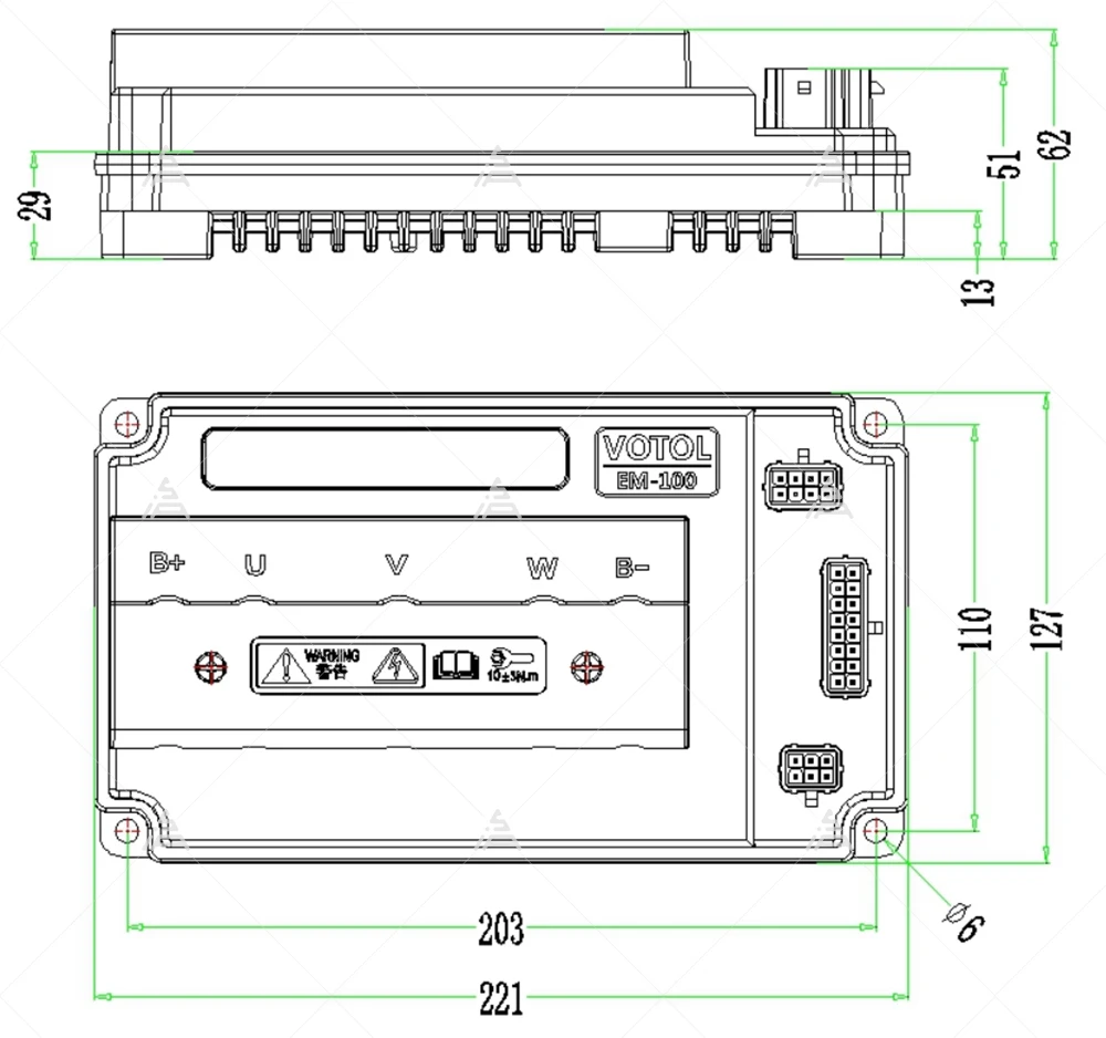 Electric Scooter Kit QS Motor 2000W QS120 with Votol EM100 4