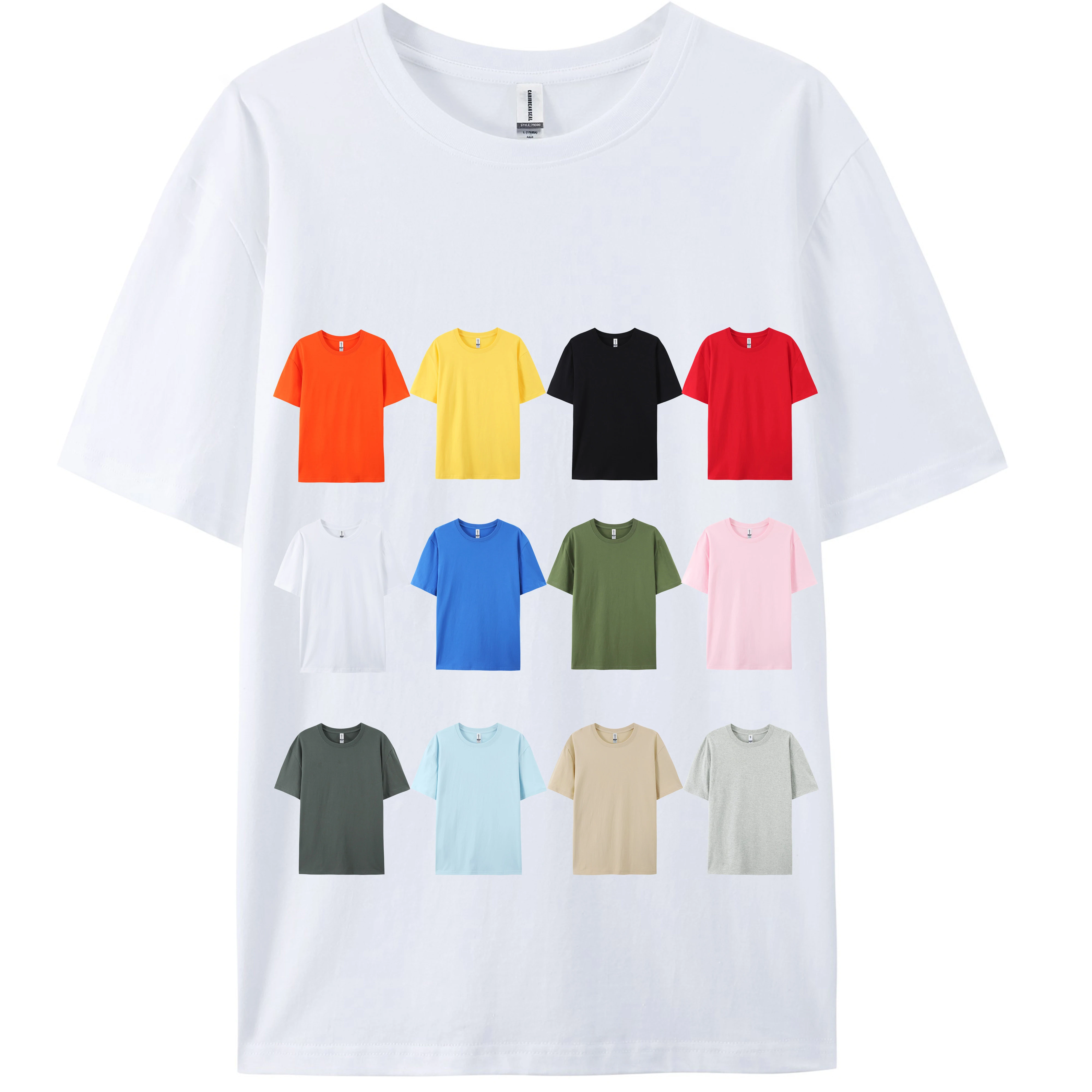 Men-s-Summer-Casual-Pure-Cotton-T-shirt-Versatile-Inner-Matching-Solid ...