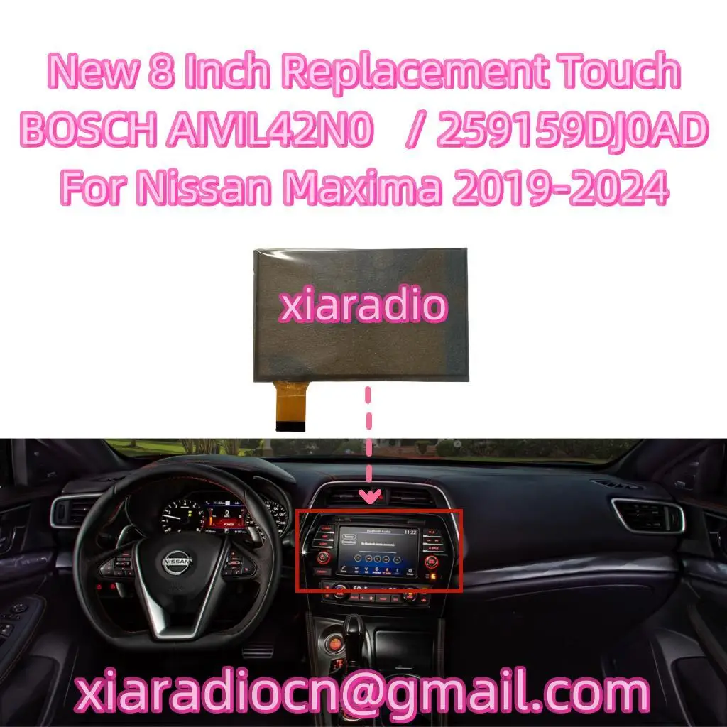 New-8-Inch-Touch-Glass-Digitizer-For-Nissan-Murano-2019-Bosch-AIVIP42M0 ...