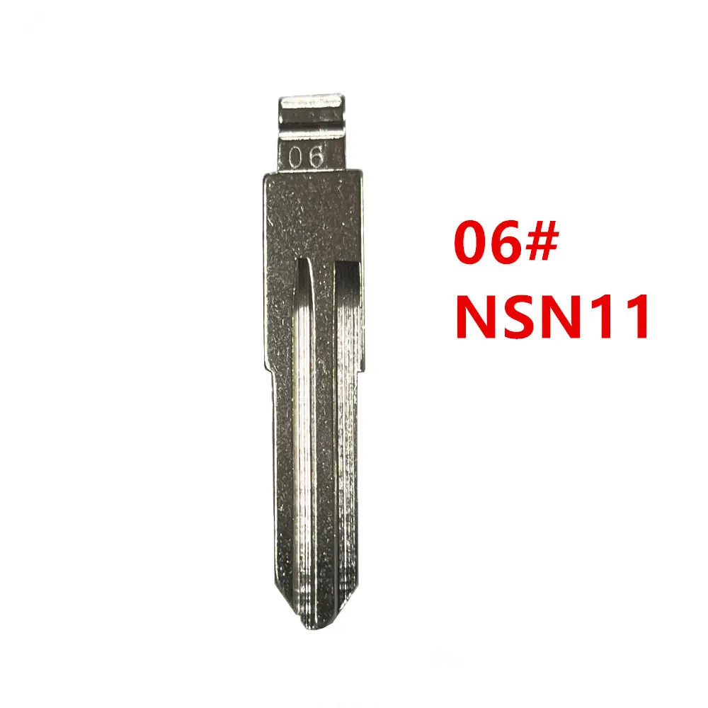 10pcs 06# NSN11 Metal Flip Car Key Blank for Nissan Bluebird Cedric ...