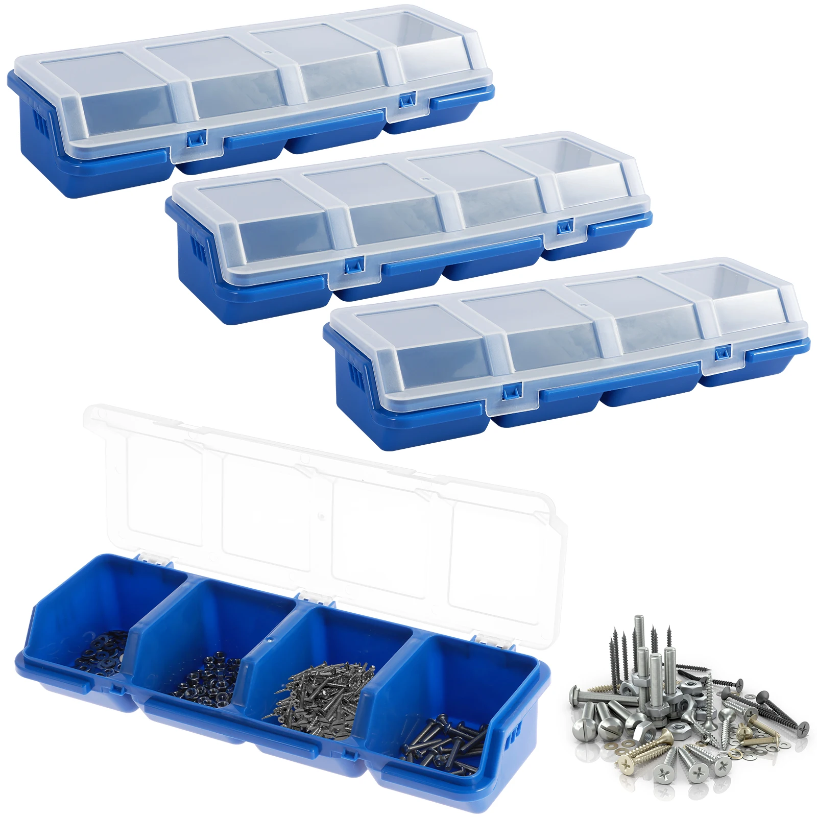 4pcs-Screw-Organizer-Box-Parts-Storage-Container-Plastic-Tool-Box-for ...